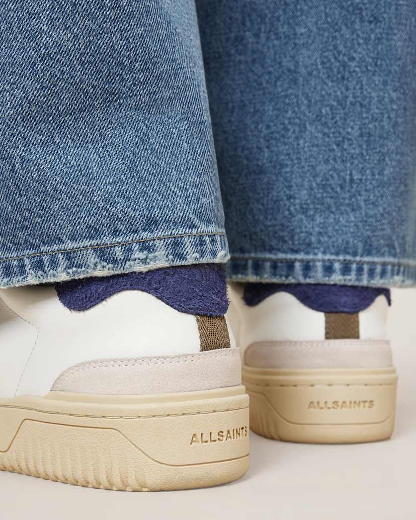 Regan Low Top Sneakers White/Blue | ALLSAINTS US